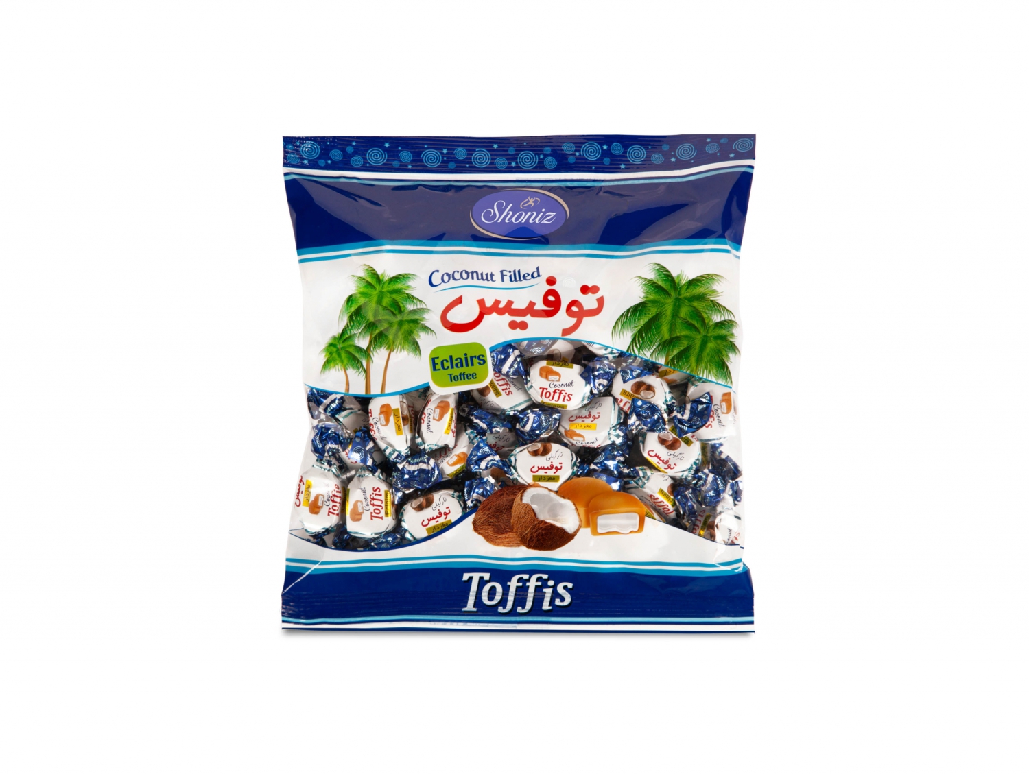 Metallized Coconut Toffis 0.5Kg – شرکت صنعتی داداش برادر